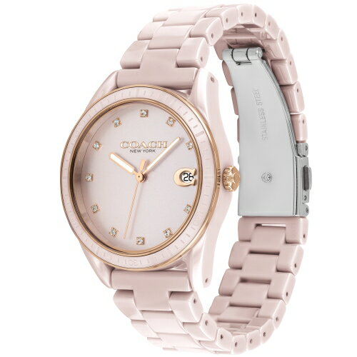 送禮首選★COACH 浪漫主義風陶瓷時尚腕錶/粉14503264 附提袋【全館滿額折價★APP下單點數4倍送】線上購買享_實體門市同步服務 ...