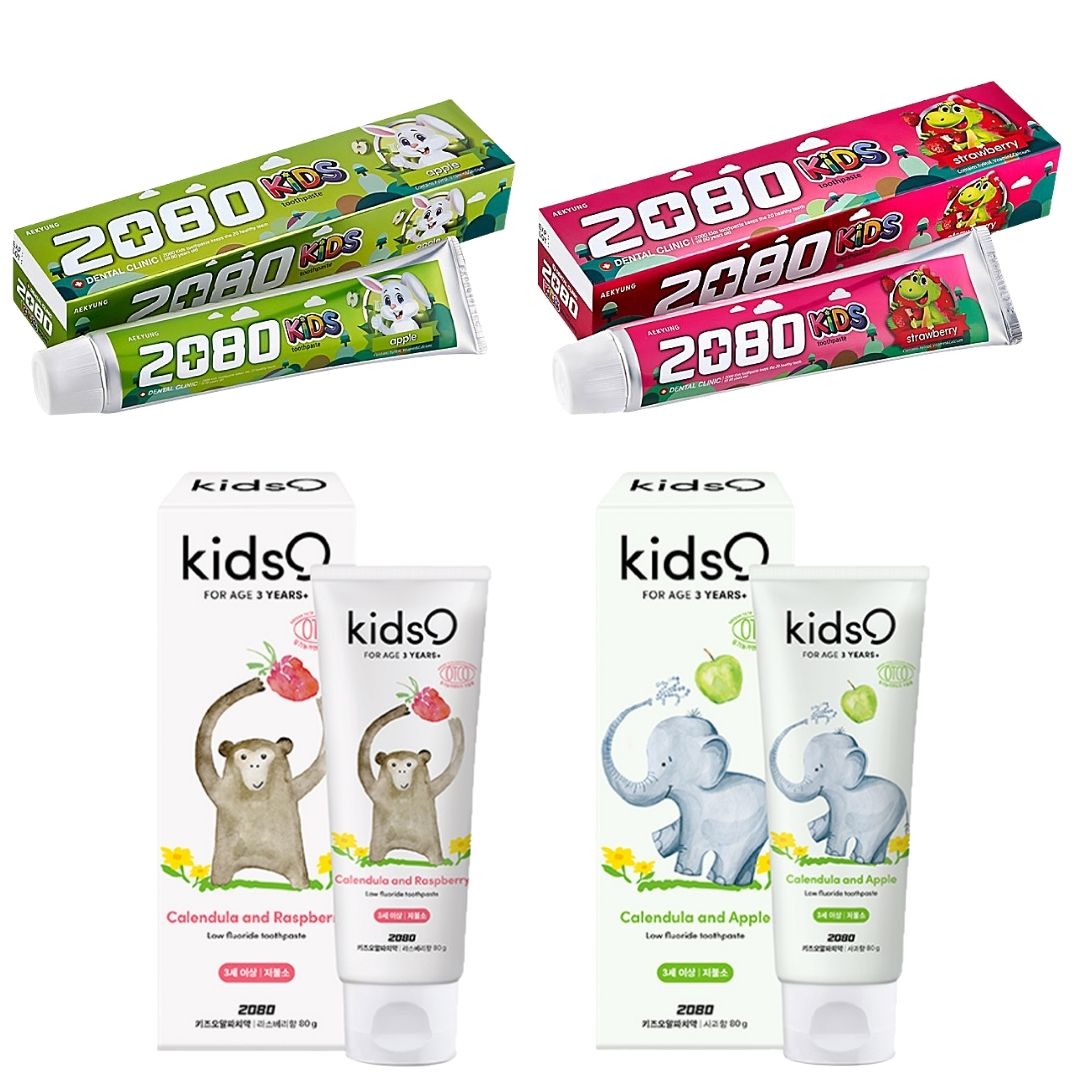 韓國 2080 兒童牙膏 低氟牙膏 強齦健齒 含氟牙膏 80g 兒童牙膏 蘋果 草莓 | 寶樂多媽咪寶貝日韓雜貨鋪 | 樂天市場Rakuten