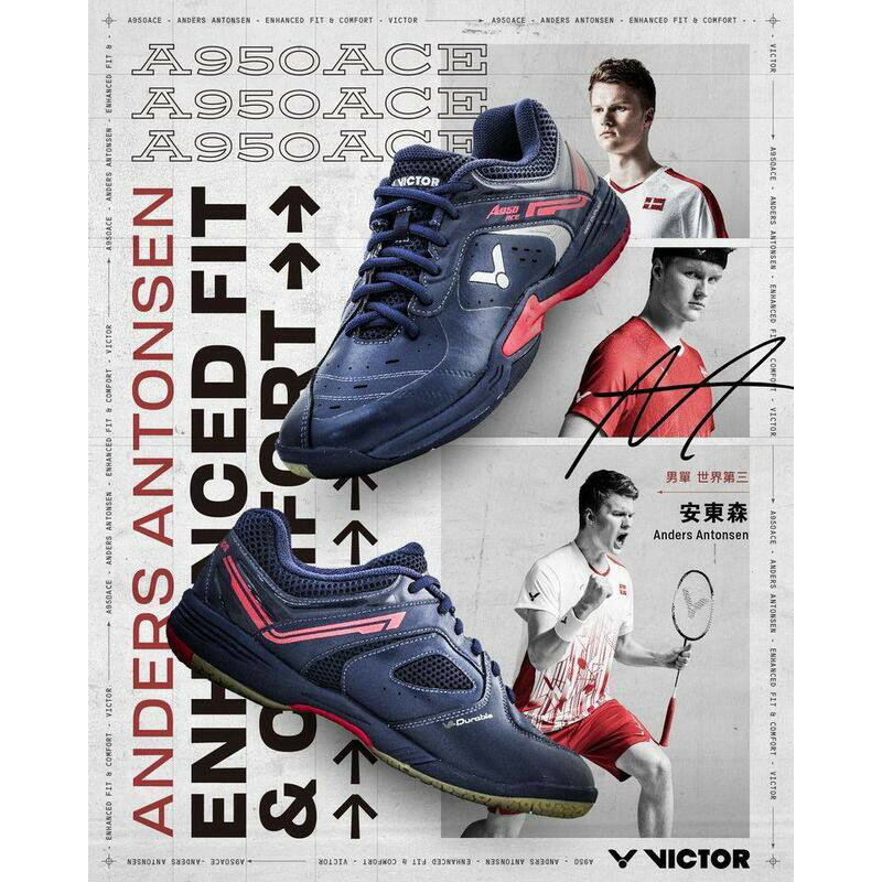 VICTOR 勝利 羽球鞋 羽毛球鞋 寬楦 安東森指定用款 SH-A950ACE【大自在運動休閒精品店】 | 大自在運動休閒精品店 | 樂天 ...