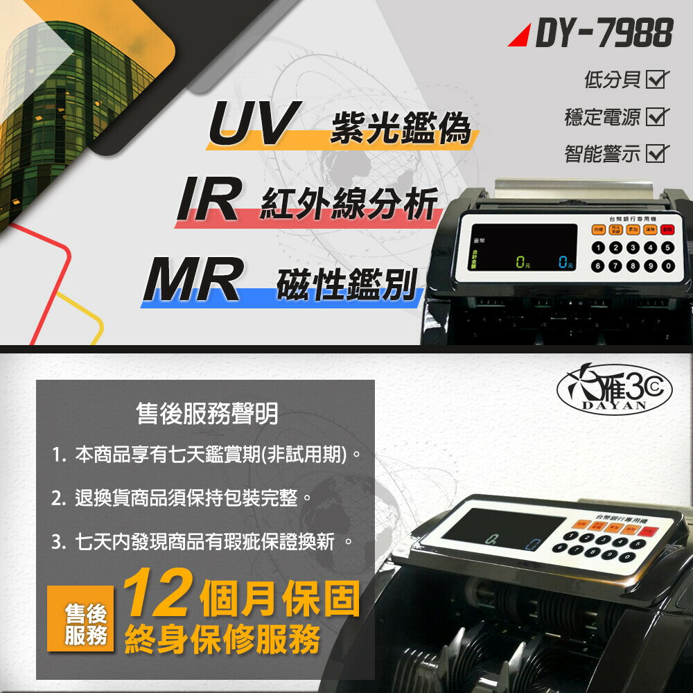 【大雁DAYAN】2019新品 DY-7988 台幣銀行專用面額機【含稅超商免運】｜保固一年｜台幣｜分鈔｜顯示金額｜ | DAYAN 3C直營店 | 樂天市場Rakuten