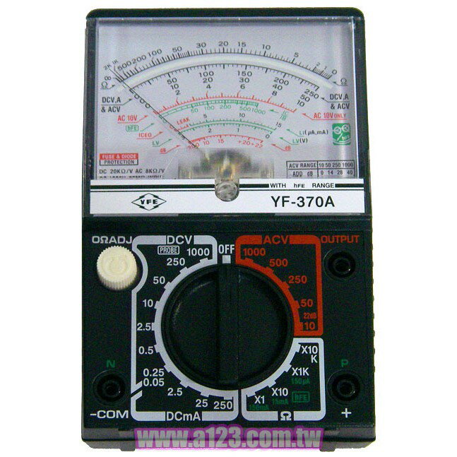 YFE 宇峰 TENMARS 泰瑪斯 指針式 YF-370A 三用電錶 交流直流 含稅 內附電池 | 民權橋電子生活百貨直營店 | 樂天市場Rakuten