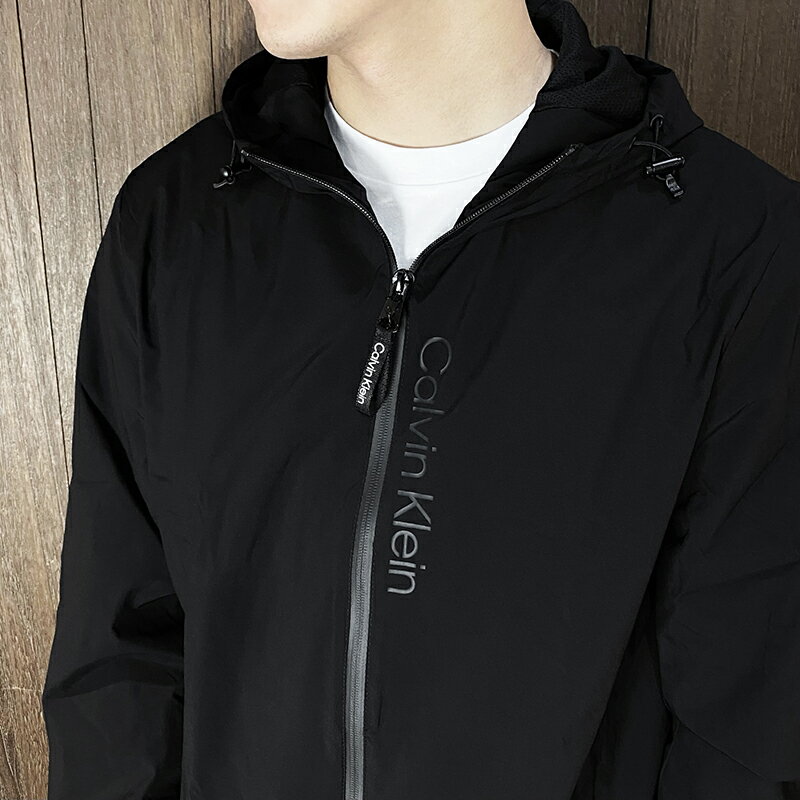 美國百分百【全新真品】Calvin Klein 防風外套 連帽 男款 CK 保暖 logo 夾克 黑色 CZ77 | 美國百分百直營店 ...