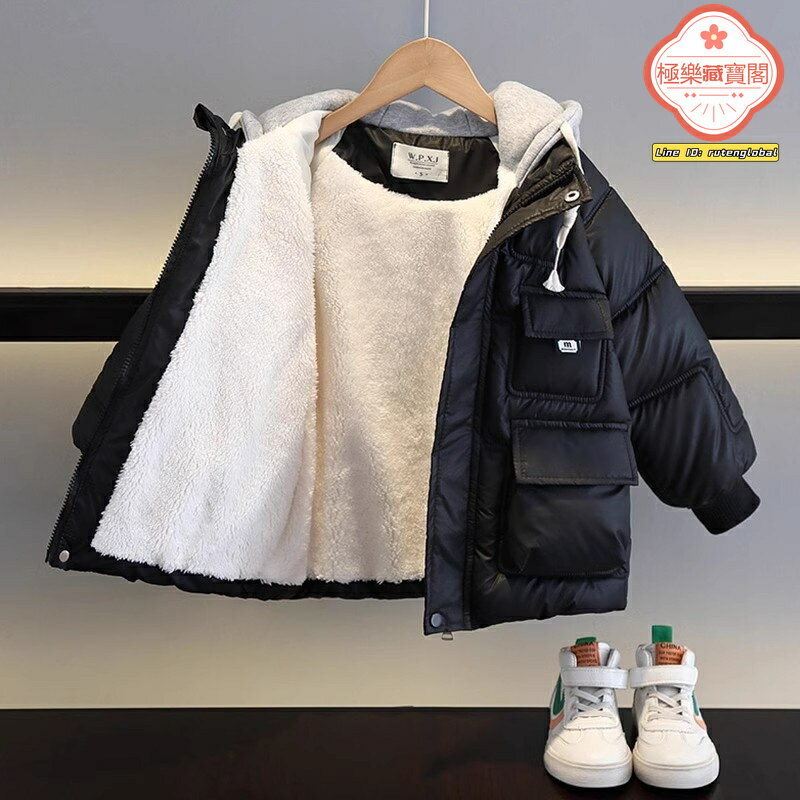 【免洗加絨】男童羽絨棉服 兒童棉服 冬裝外套 加厚棉襖 保暖棉衣 防風防水 小羊皮面料 外貿品質 秋冬保暖必備 | 極樂藏寶閣 | 樂天市場 ...
