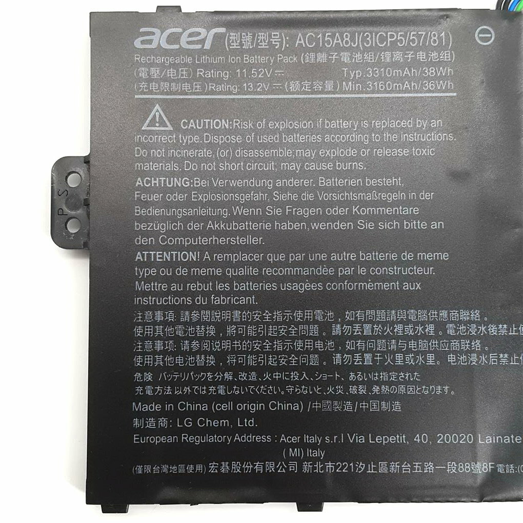 ACER AC15A8J 原廠電池 AC15A3J Chromebook 11 C738T C735 CB3 CB3-131 CB3-132 ...