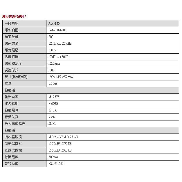 AM-145 ADI VHF FM單頻大螢幕顯示遠距離車機 200組記憶頻道/10種頻率步進/雙頻道守候/DTMF編解碼 | 悅適影音教學導覽 ...