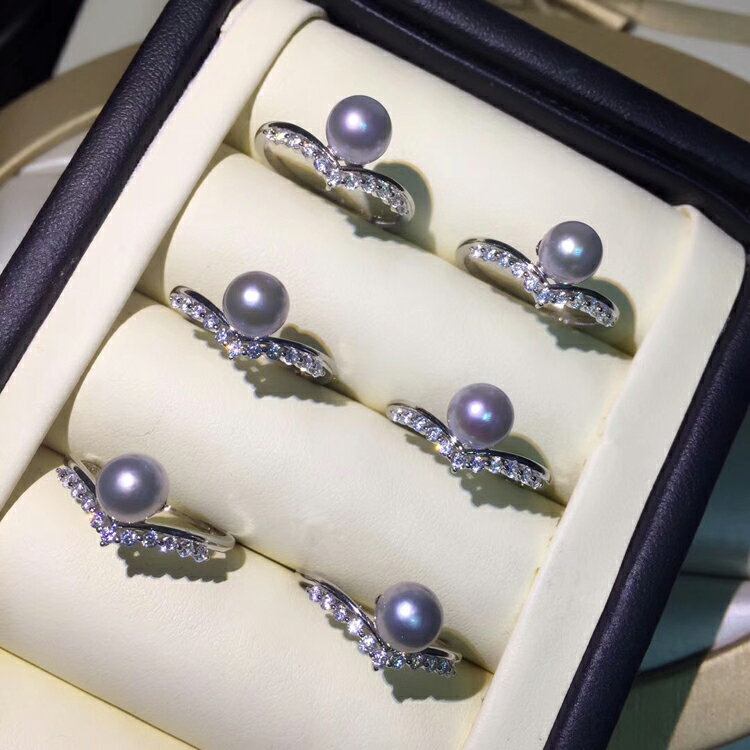 DIY配件 S925純銀小清新風格珍珠戒指空托開口可調節銀托手飾女韓 | 協貿國際日用品生活14館 | 樂天市場Rakuten