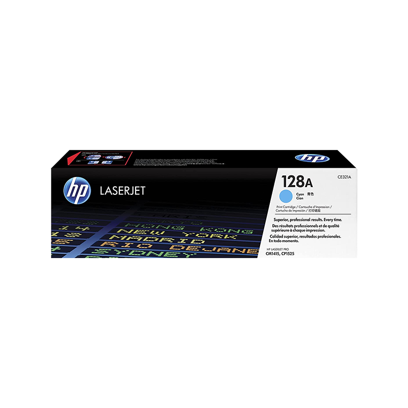 【CUBE卡最高10%回饋】HP CE321A/321A/128A 原廠藍色碳粉匣 HP CLJ CM1415fn/CM1415fnw ...