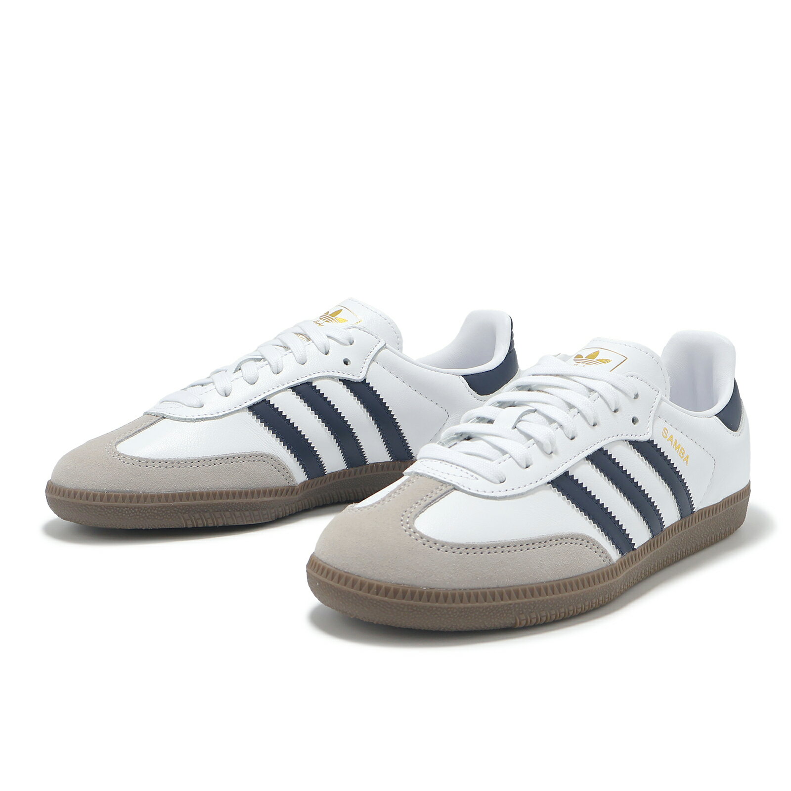 adidas 德訓鞋 Samba OG 男鞋 女鞋 白 深藍 焦糖底 皮革 復古 休閒鞋 情侶鞋 愛迪達 JH8795 | ACS跨運動 ...