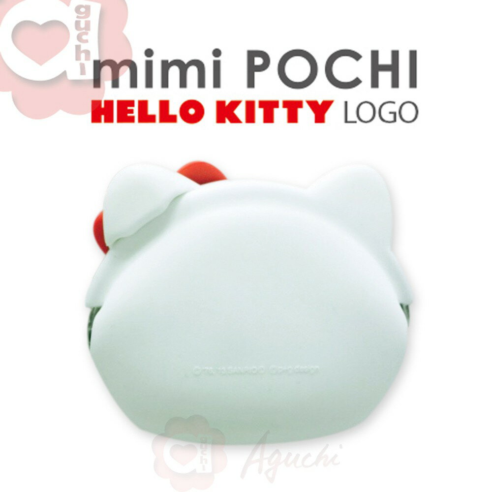 日本進口 p+g design mimi POCHI X HELLO KITTY Logo 矽膠零錢包 - 氣質白 | 亞古奇 | 樂天市場 ...