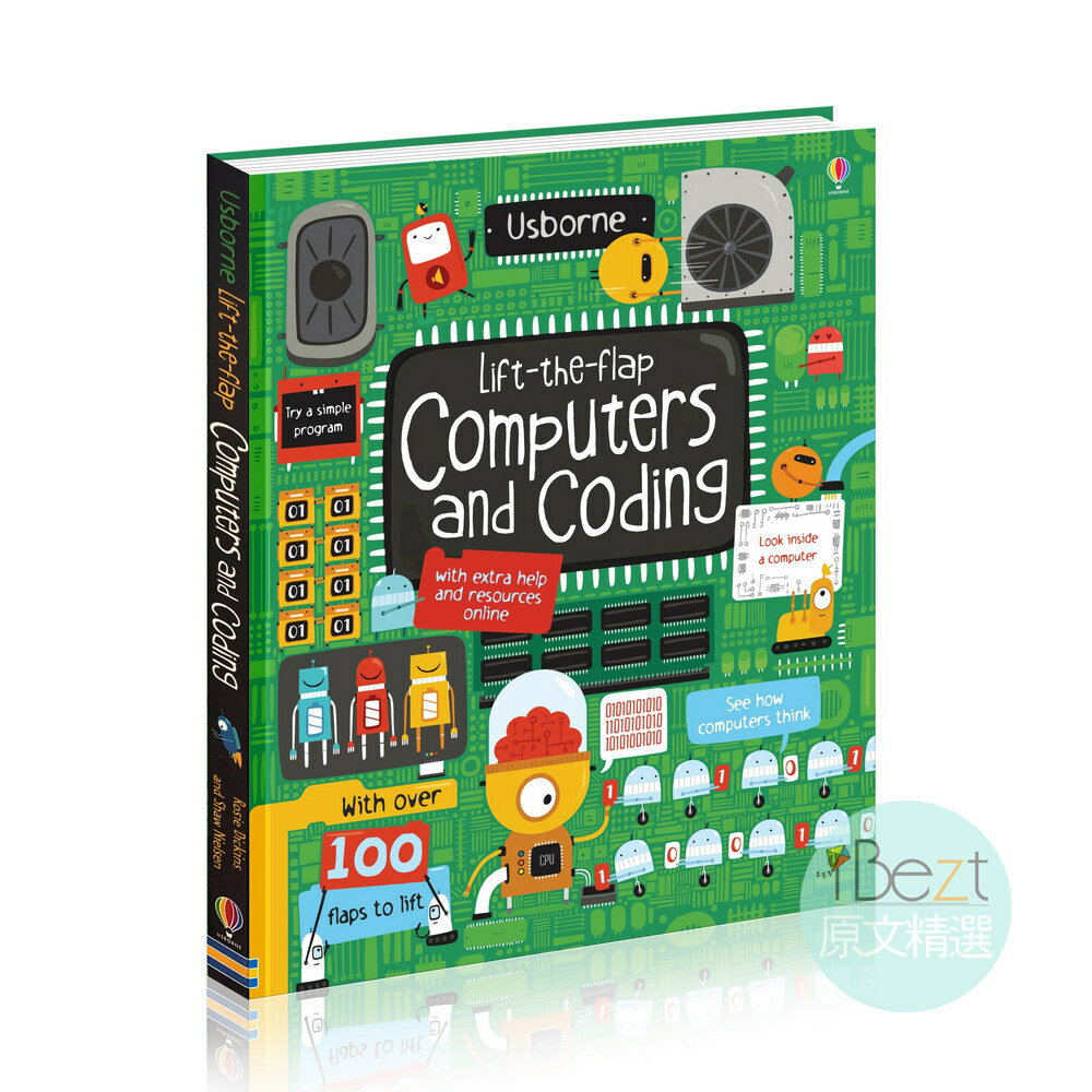 Usborne Lift-the-Flap Computers and Coding | 外文 | 繪本 | 電腦 | 晶片 | 翻翻 | 硬頁 | | 伴讀玩家 | 樂天市場Rakuten