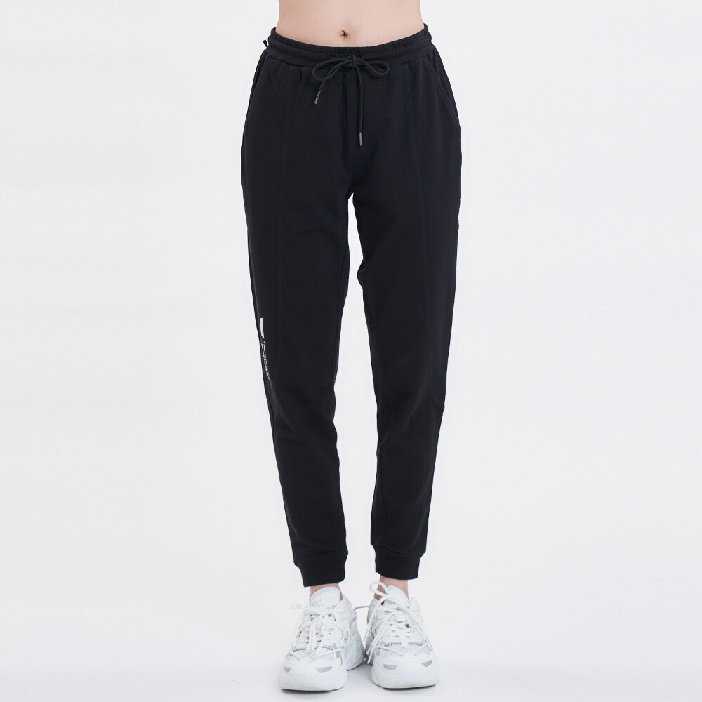 女裝 側印花休閒運動長褲-黑色 (967018) 【5th STREET】【全館滿$3000贈環保餐具收納包】 | 5thSTREET官方旗艦 ...