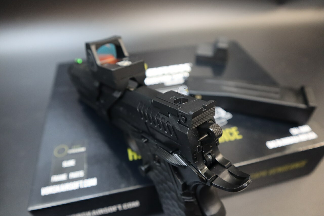 【翔準AOG】Vorsk Hi-Capa 黑+紅點瞄具 Red dot sight Vengeance 5.1 手槍 GBB (Black ...