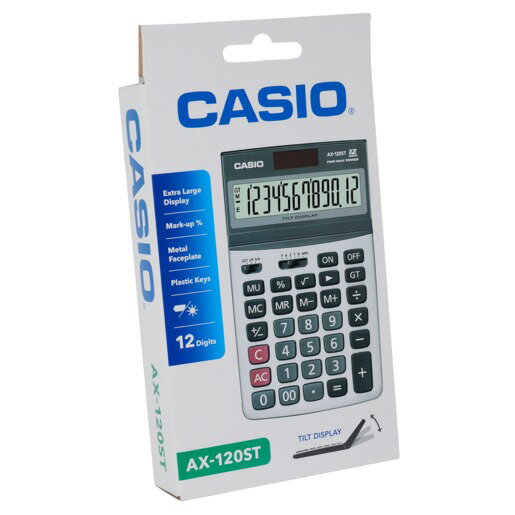 CASIO AX-120ST 商務型計算機 (12位) | 聯盟文具直營店 | 樂天市場Rakuten