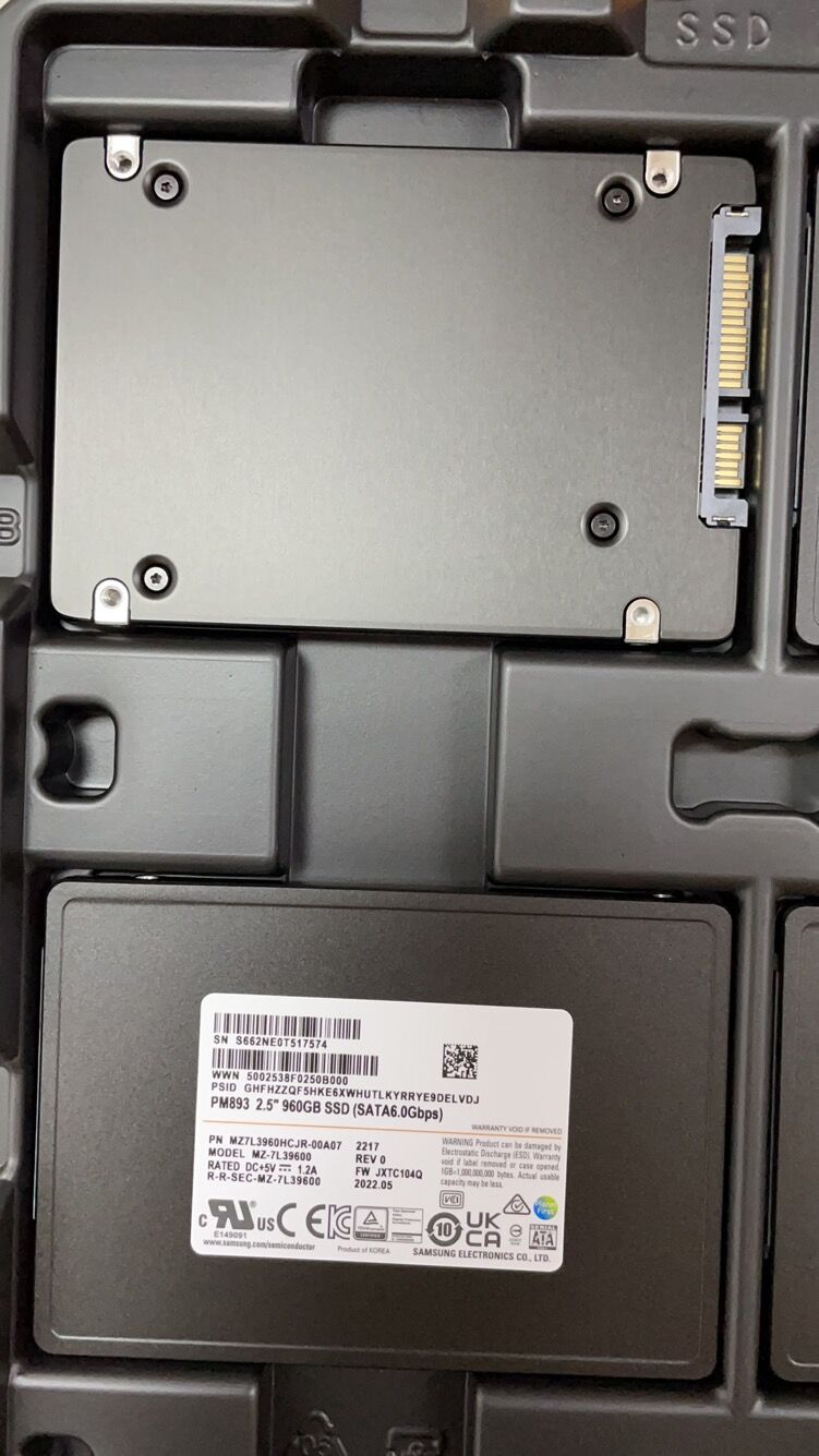 【CUBE卡最高10%回饋】SAMSUNG PM893 960GB SATA 6Gb/s 2.5" Enterprise SSD ...