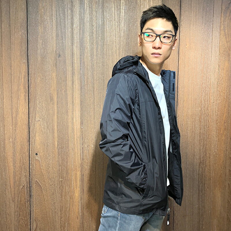 美國百分百【The North Face】連帽 風衣外套 TNF 北臉 夾克 防風防水 透氣 黑色 XS S號 BA75 | 美國百分百直營店 ...