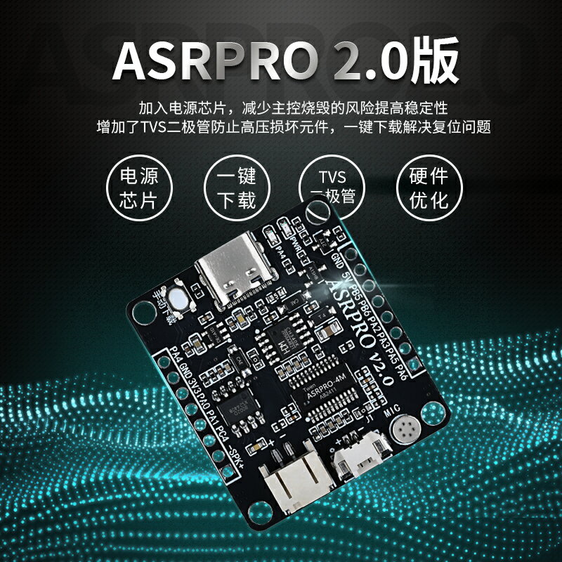 【台灣公司 可開發票】ASRPRO2.0語音識別模塊天問開發板AI離線語音控制ASR PRO核心板 | 御品名匯 | 樂天市場Rakuten