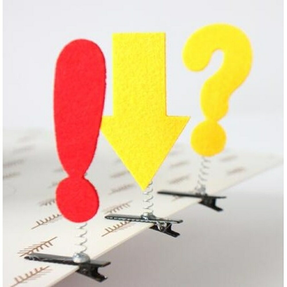 整人迷你標點符號問號不織布髮夾 髮飾【BlueCat】【JJ0953】 | BLUECAT直營店 | 樂天市場Rakuten