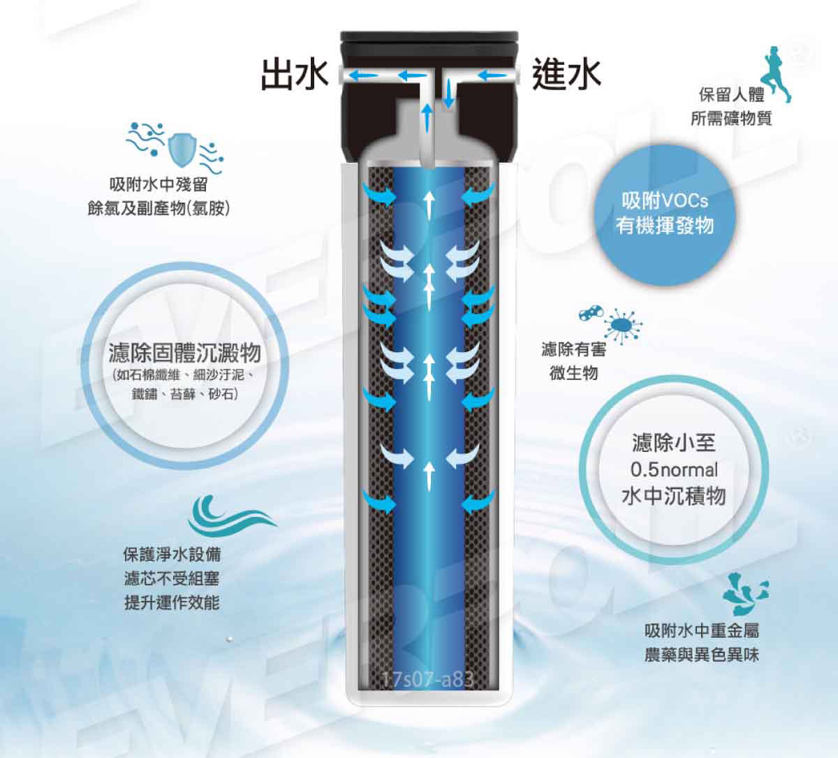 【EVERPOLL】 DC-1000F 雙效複合式精密濾心 DC-1000 適用 DCP-3000 第二道 | 大山淨水生活館直營店 | 樂天市場Rakuten