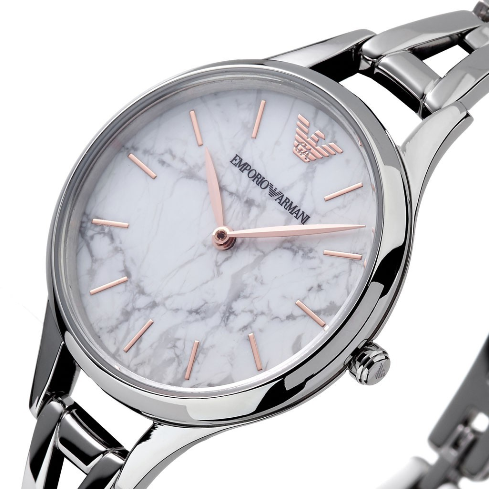 EMPORIO ARMANI 亞曼尼 女錶 手鍊錶 32mm 銀色鋼錶帶 女錶 手錶 腕錶 手鍊錶 AR11167 (現貨) 指定Outlet ...