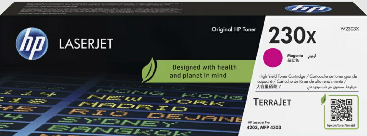 HP 原廠碳粉匣 紅色高容量 W2303X (230X) 適用機型: 4203dn/4303dw/4303fdw | 3C環球芳鄰旗艦店 ...