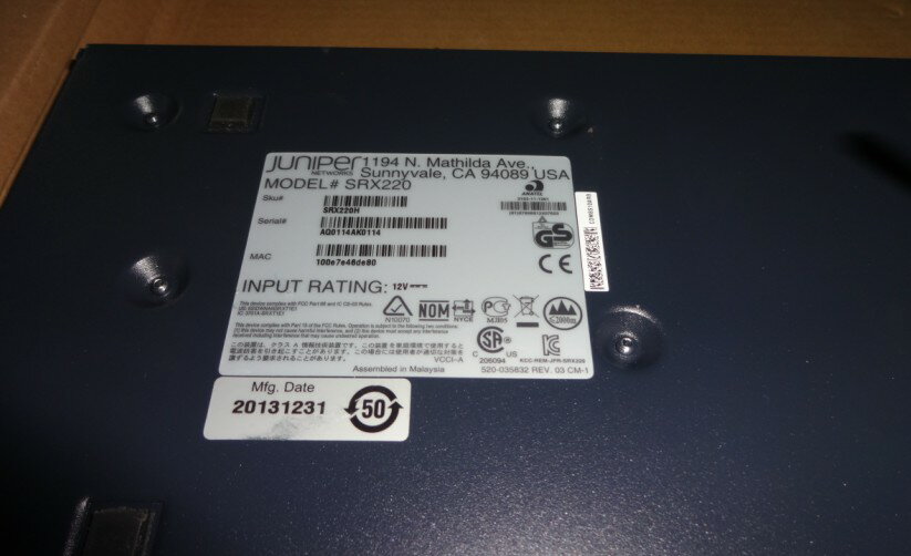 詹博Juniper SRX220H2 企業級VPN硬件防火墻安全網關 帶電源 | 協貿國際日用品生活12館 | 樂天市場Rakuten