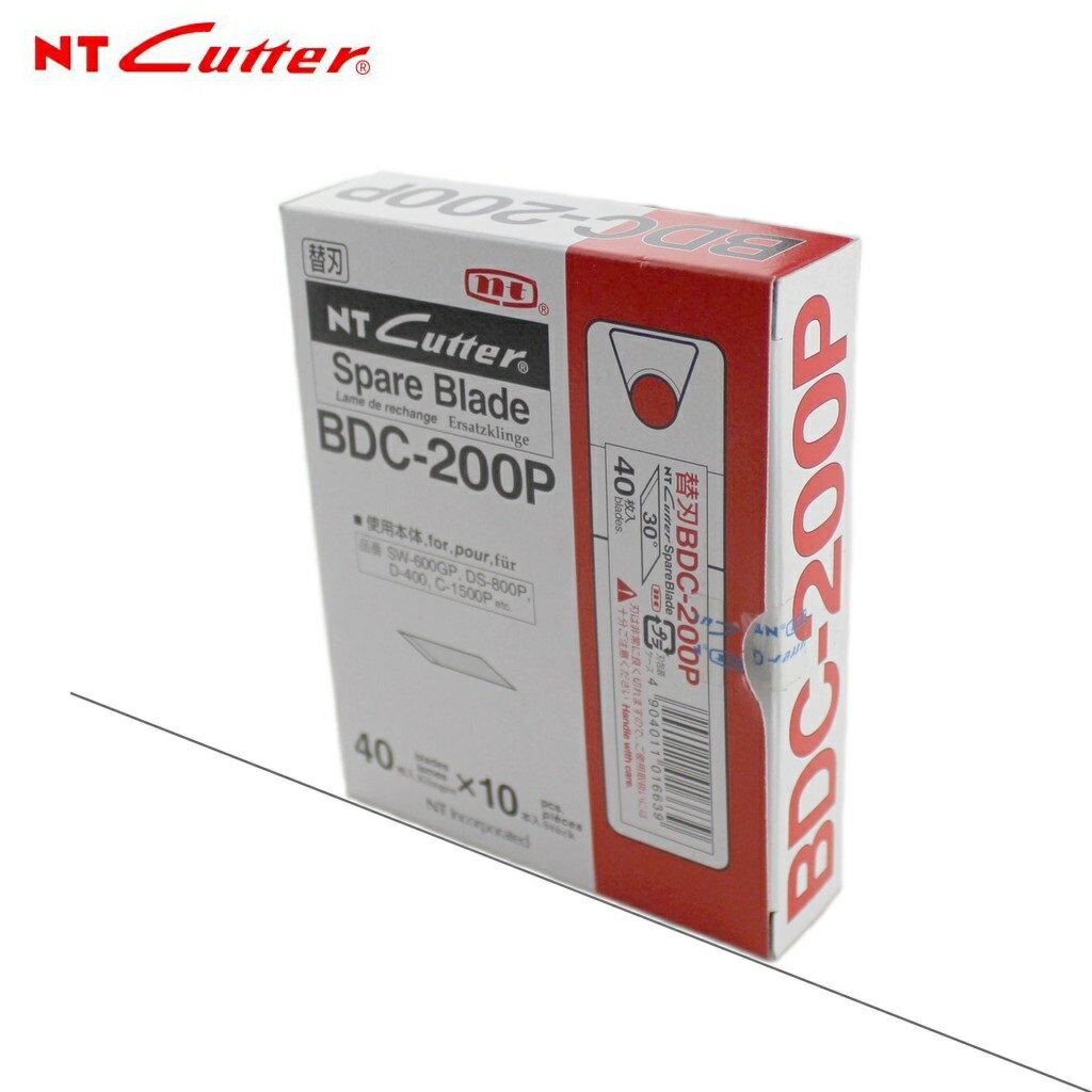NT Cutter BDC-200P 30度美工刀片 (40片入/盒)【APP滿額下單10%點數(單一帳號最高5000點)】1/31止 ...