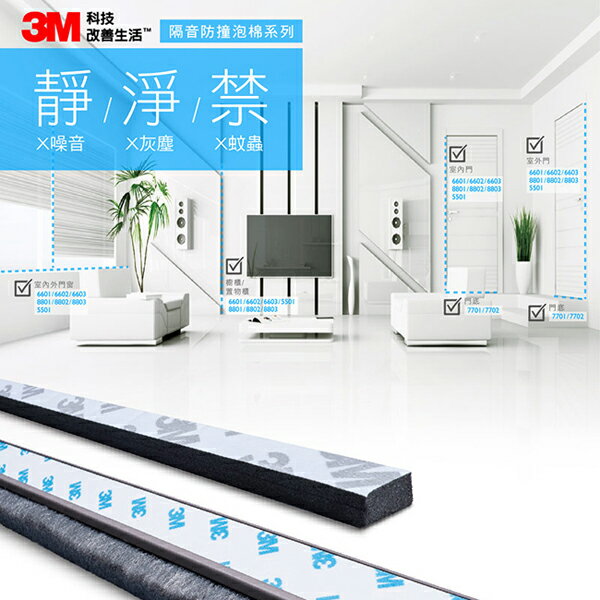 3M Scotch 8801 8802 8803 室外氣密隔音防撞泡綿 防撞條 封邊條 單面泡棉膠帶 海綿膠帶 | 民權橋電子生活百貨直營店 ...