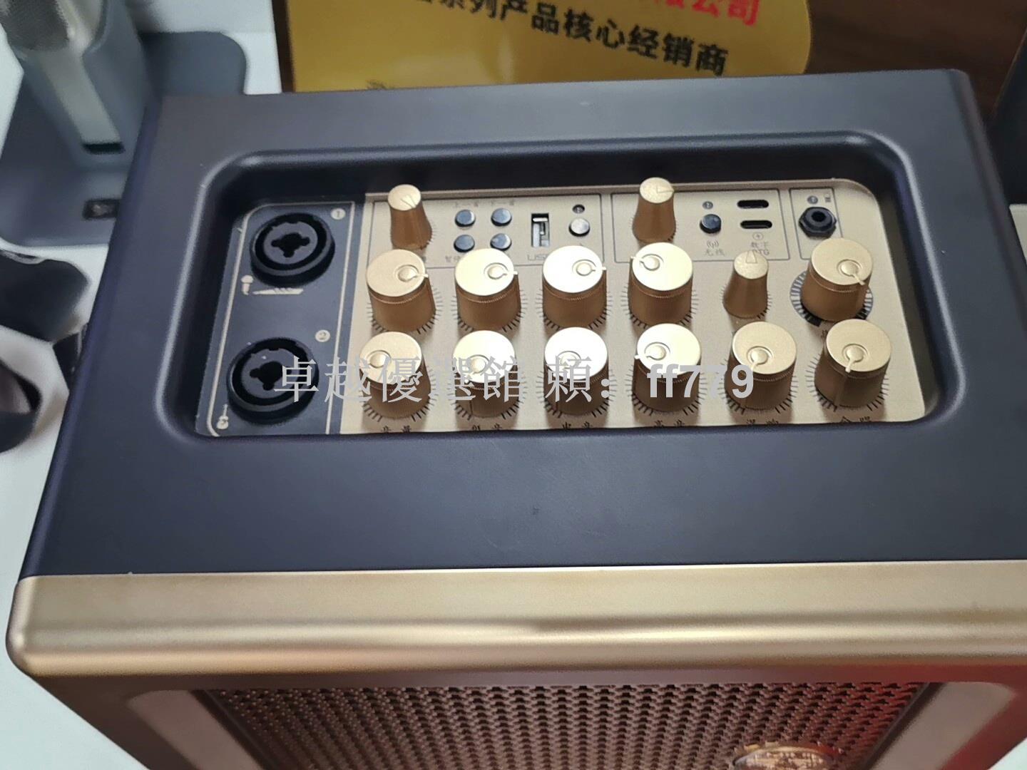 【卓越優選館】LPTA MINI音響 戶外便攜藍牙音箱 80W大功率 紅金配色 支持U盤 OTG內錄 雙通道調節 電吹管吉他演奏專用 配件齊全 ...