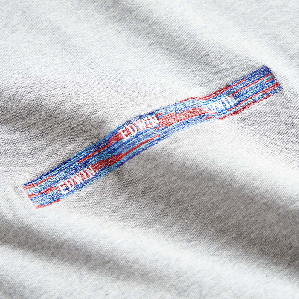 EDWIN EDGE 電光感W LOGO 寬版連帽長袖T恤-男款 麻灰色 | EDWIN官方旗艦店直營店 | 樂天市場Rakuten