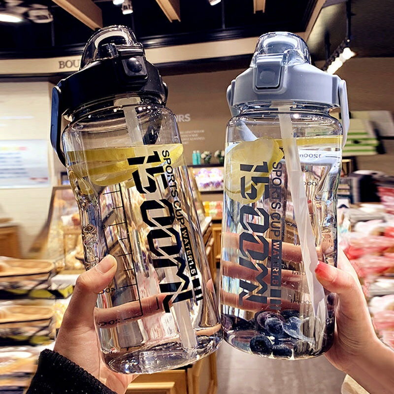 2000cc 水壺 水壺 2000ml 直飲水壺 透明水壺 大容量吸管水杯男太空杯3000大號塑膠水壺戶外便攜 | 小胖達生活百貨 | 樂天市場Rakuten