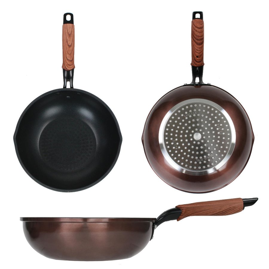 asdfkitty*日本製 竹原和樂亭不沾平底炒鍋-24公分-電磁爐.瓦斯爐.IH爐都可用-2百萬次耐磨測試.鍋底加厚 | asdfkitty可愛家精品店直營店 | 樂天市場Rakuten