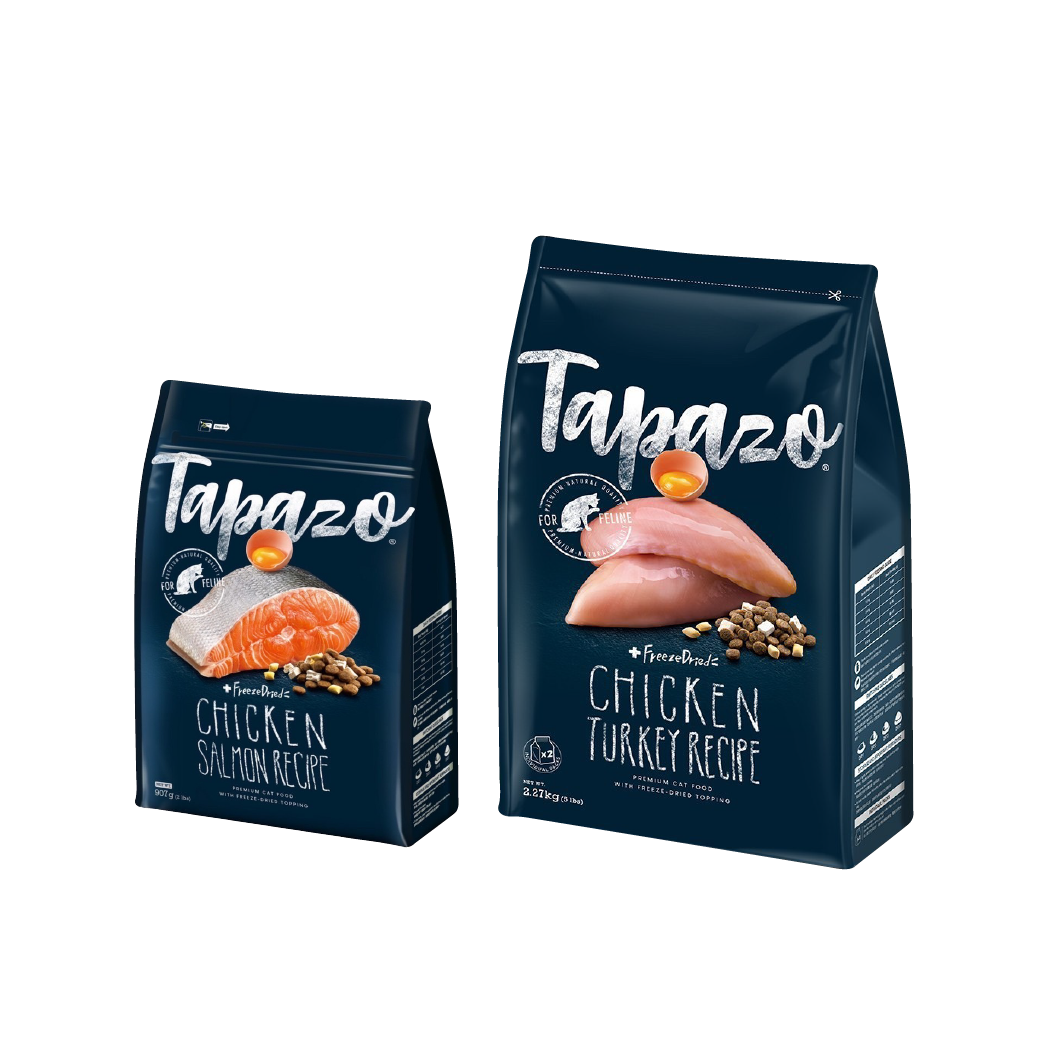 Tapazo 特百滋貓糧 凍乾雙饗宴 貓飼料 貓糧 鮭魚 海魚 雞肉 火雞肉配方 2LB 5LB 15LB【亞米屋Yamiya】 | 亞米屋Yamiya直營店 | 樂天市場Rakuten