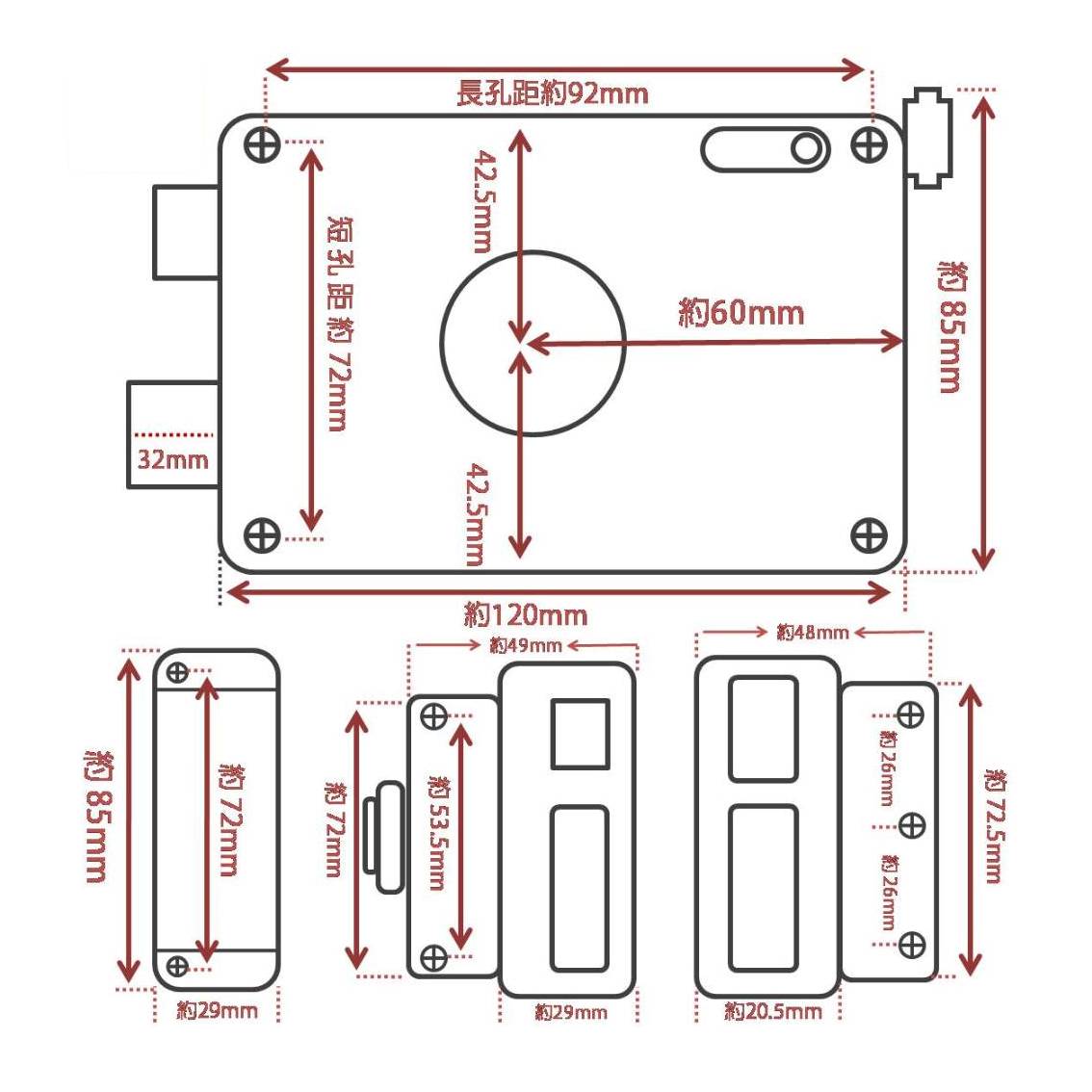 四段鎖 COE 隱藏式白鐵四段鎖 C-201S-35 雙玄關外門專用 外開門專用 裝置距離60mm 門厚30~50mm | 上千五金行直營店 | 樂天市場Rakuten