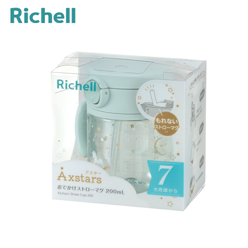 【Richell 利其爾】AX系列 幻夢 200ml 吸管水杯-三款-星空/木馬/馬車(2023新款上市) | 虎兒寶直營店 | 樂天市場Rakuten