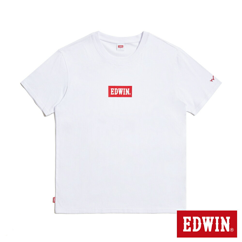 EDWIN BOX LOGO短袖T恤-男款 白色 | EDWIN官方旗艦店直營店 | 樂天市場Rakuten