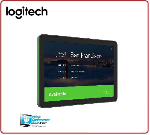 Logitech 羅技 VC TAP SCHEDULER 10.1" Touch Screen with PoE, Multi Surface ...