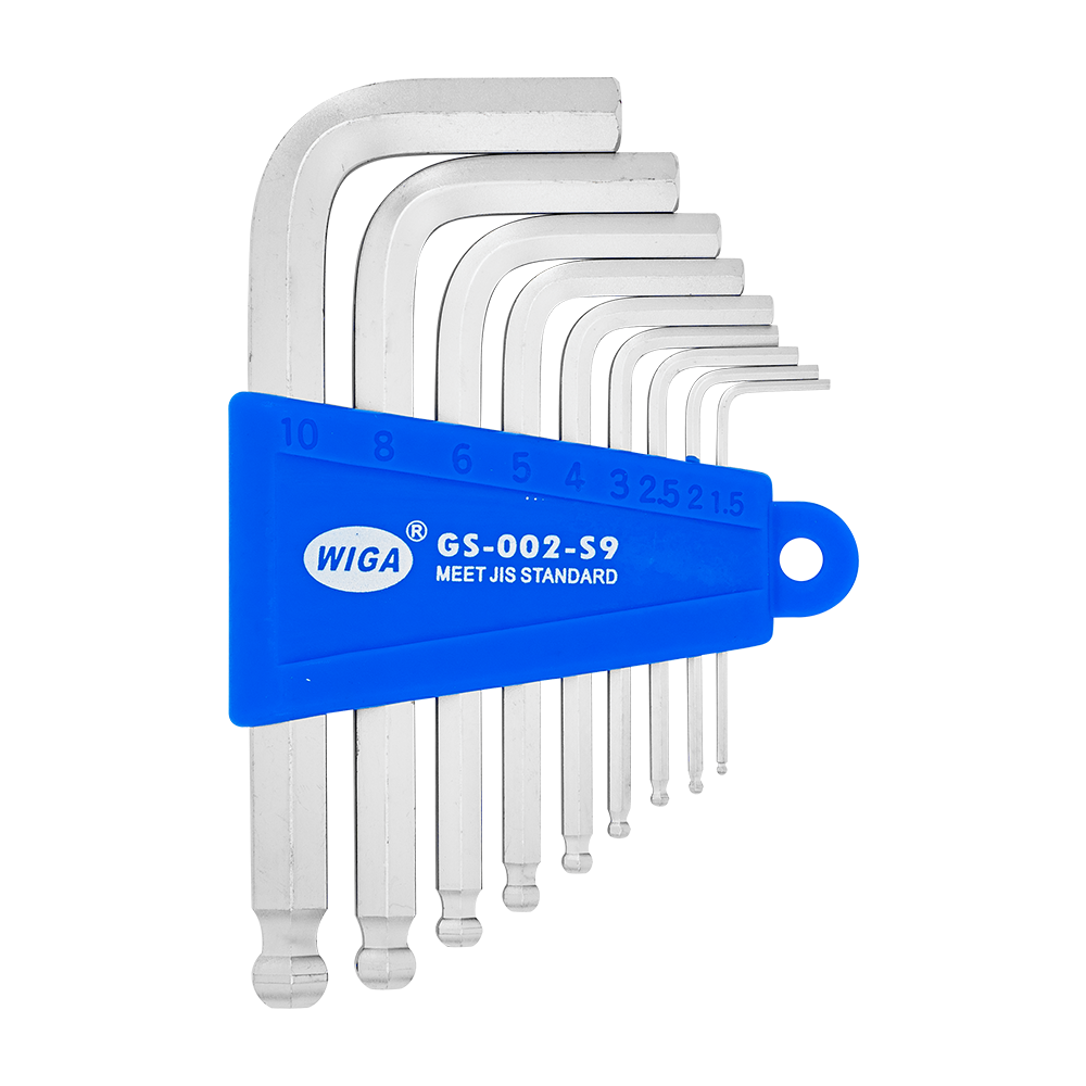 WIGA 威力鋼 GS-002-S9 白金標準型球頭六角扳手組 [9隻組] 1.5mm~10mm | 威力鋼工具旗艦店直營店 | 樂天市場Rakuten