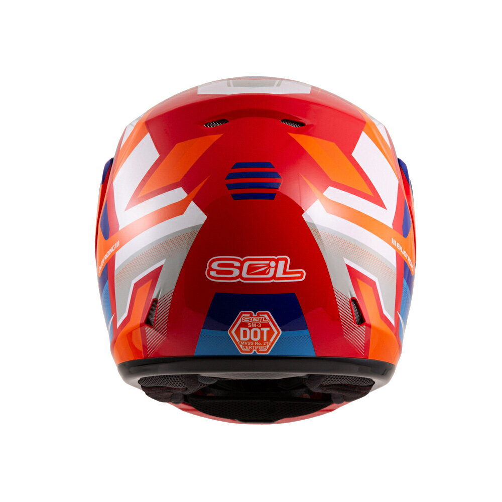 【SOL Helmets】SM-3可掀式安全帽 (原子動力_紅/藍橘) ｜ SOL安全帽官方商城 | SOL Helmets | 樂天市場Rakuten