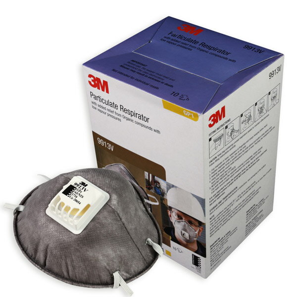 3M 9913V口罩 活性碳口罩 帶閥型 頭戴式 拋棄式 防護口罩 工業口罩 GP1等級 10片/盒 | 愛挖寶生活工坊直營店 | 樂天市場Rakuten