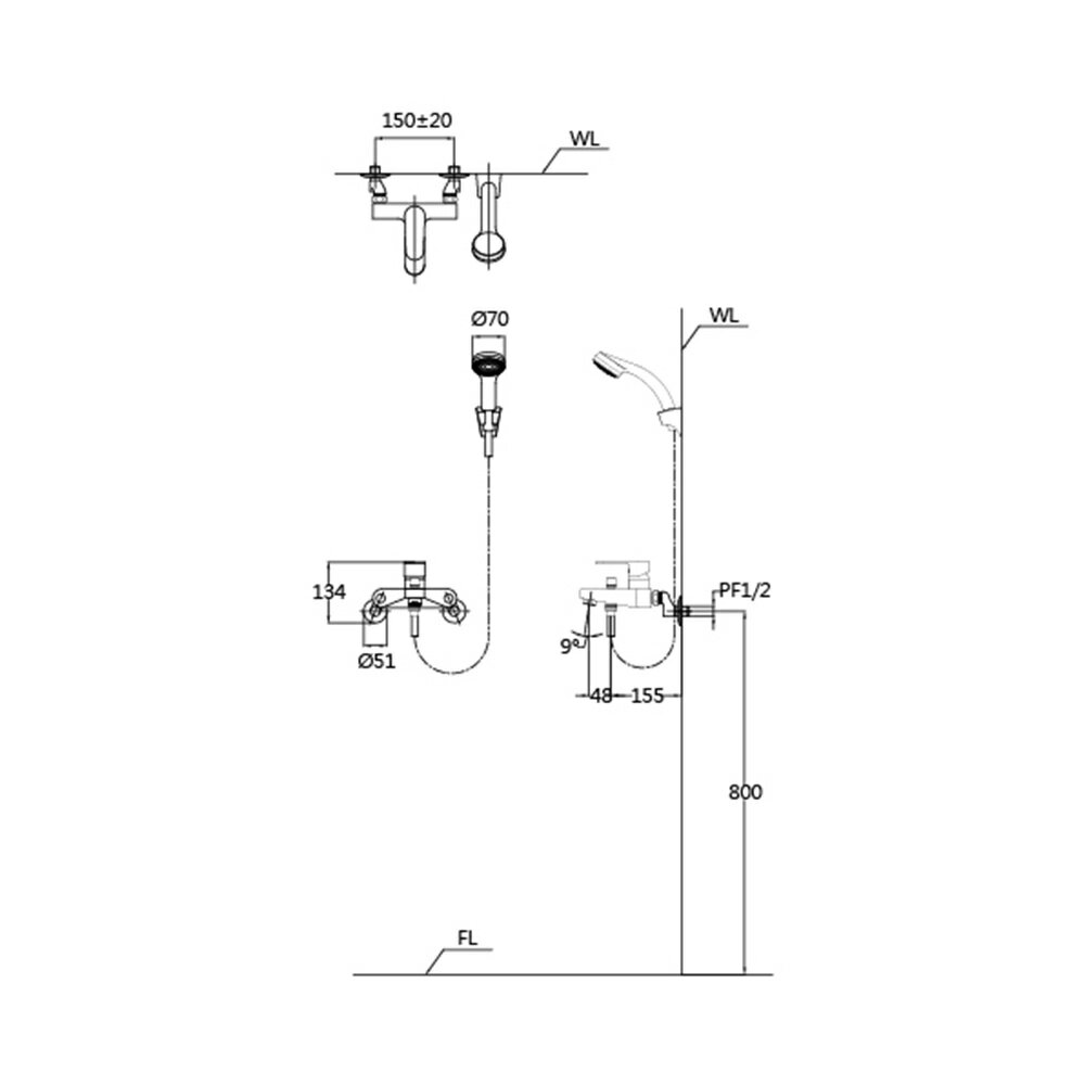 CAESAR 凱撒衛浴 S763C 沐浴龍頭組 搭配蓮蓬頭 防纏軟管 免運【領券滿額再折千9/30止】 | INFMARC | 樂天市場Rakuten
