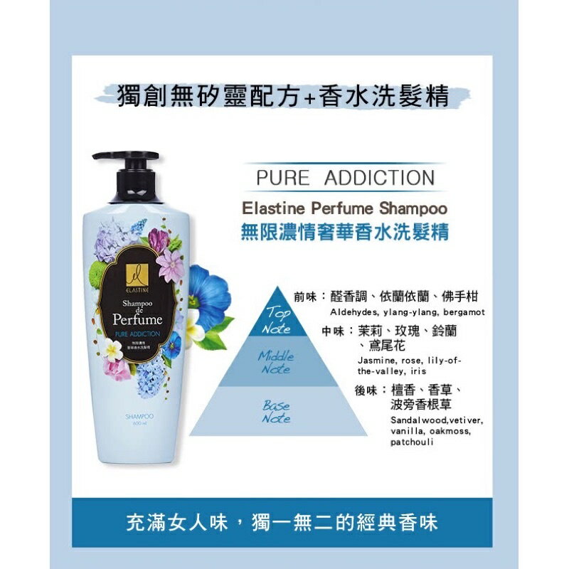 【韓國 伊絲婷 Elastine】奢華香水洗髮精600ml 無限濃情/綠野迷情 無矽靈 現貨 | 樂小樂生活百貨 | 樂天市場Rakuten