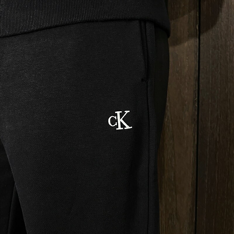 美國百分百【全新真品】Calvin Klein 長褲 刷毛 棉質 男款 CK 長棉褲 綁繩 logo 黑色 CZ04 | 美國百分百直營店 | 樂天市場Rakuten