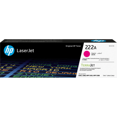 【領券最高折220】HP 222A 紅色原廠 LaserJet 碳粉匣(W2223A) For CLJ 3203dw / 3303sdw ...