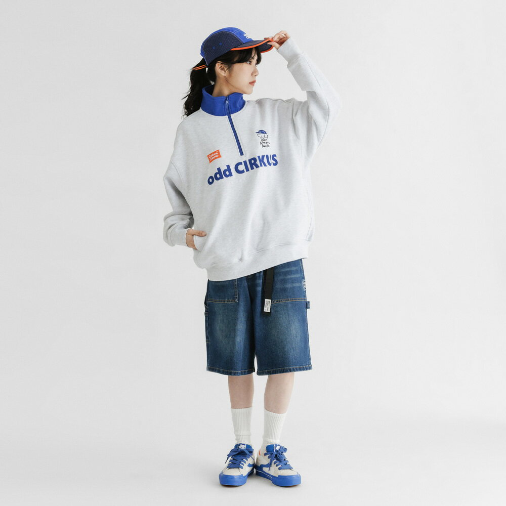 ODD AND JOHN X FILTER017® Culture Supply™ 半高領拉鍊運動衫 雪花白 H7503 | 新竹兩隻老虎親 ...