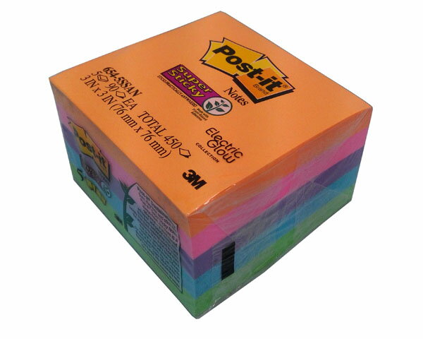 3M 654-5SSAN 利貼 狠貼 可再貼便條紙 (混色組) | 聯盟文具直營店 | 樂天市場Rakuten
