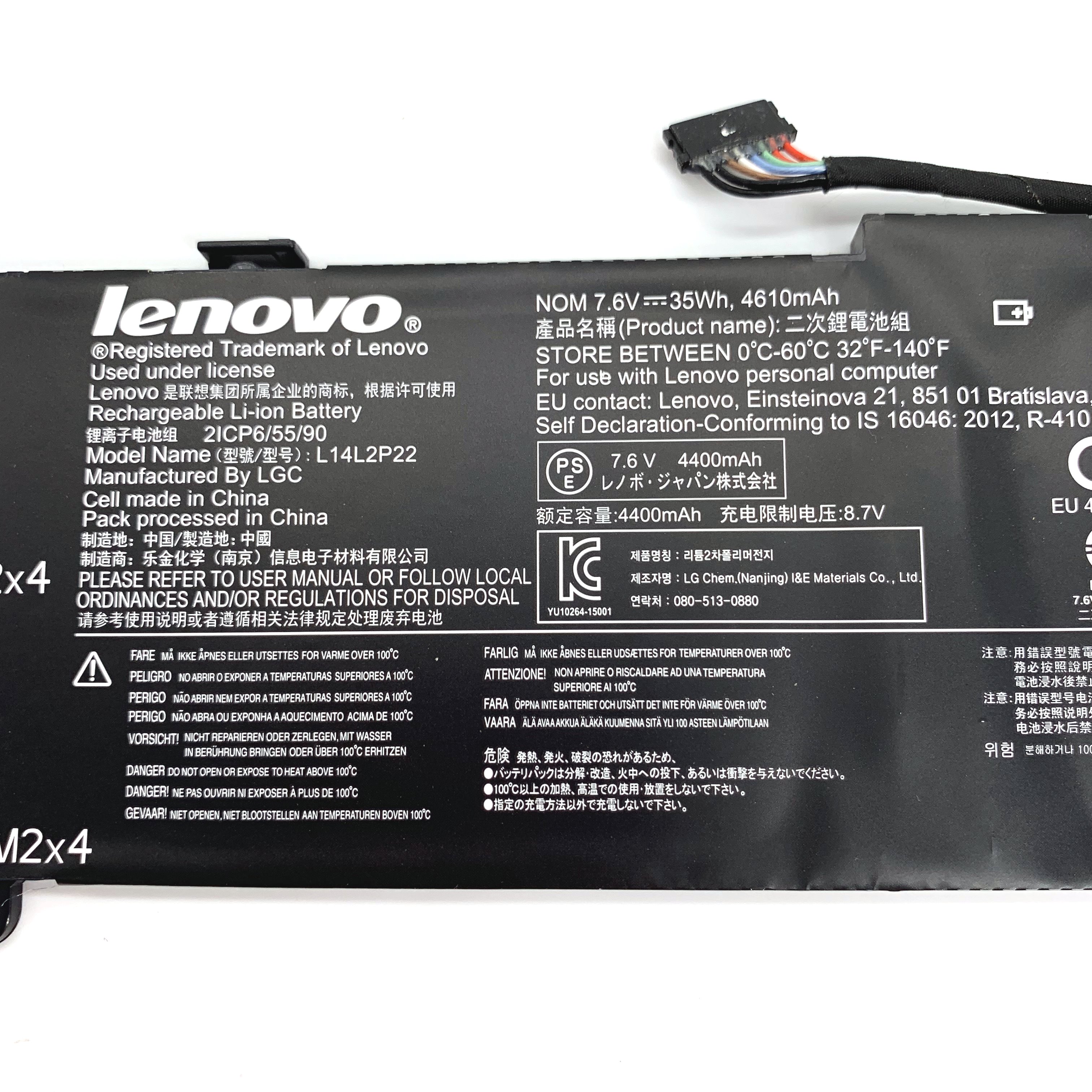 LENOVO L14L2P22 原廠電池 L14S2P22 L14M2P23 L14M2P24 IdeaPad 100-14iby 500s ...