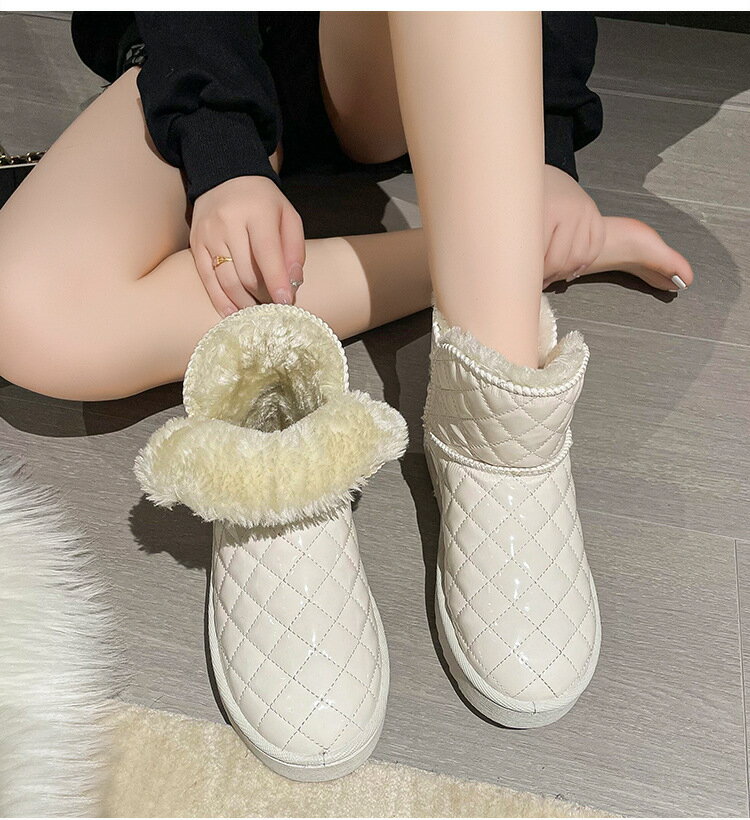 FB4096 冬季百搭新款加絨洋氣保暖雪地靴 | 寶貝小站時尚百貨生活館 | 樂天市場Rakuten