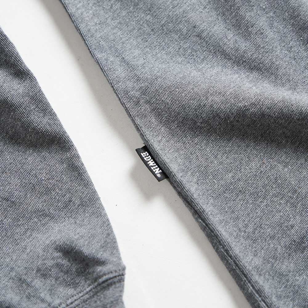 EDWIN 男款 EDGE 經典W印花長袖POLO衫 (灰色) | EDWIN官方旗艦店直營店 | 樂天市場Rakuten