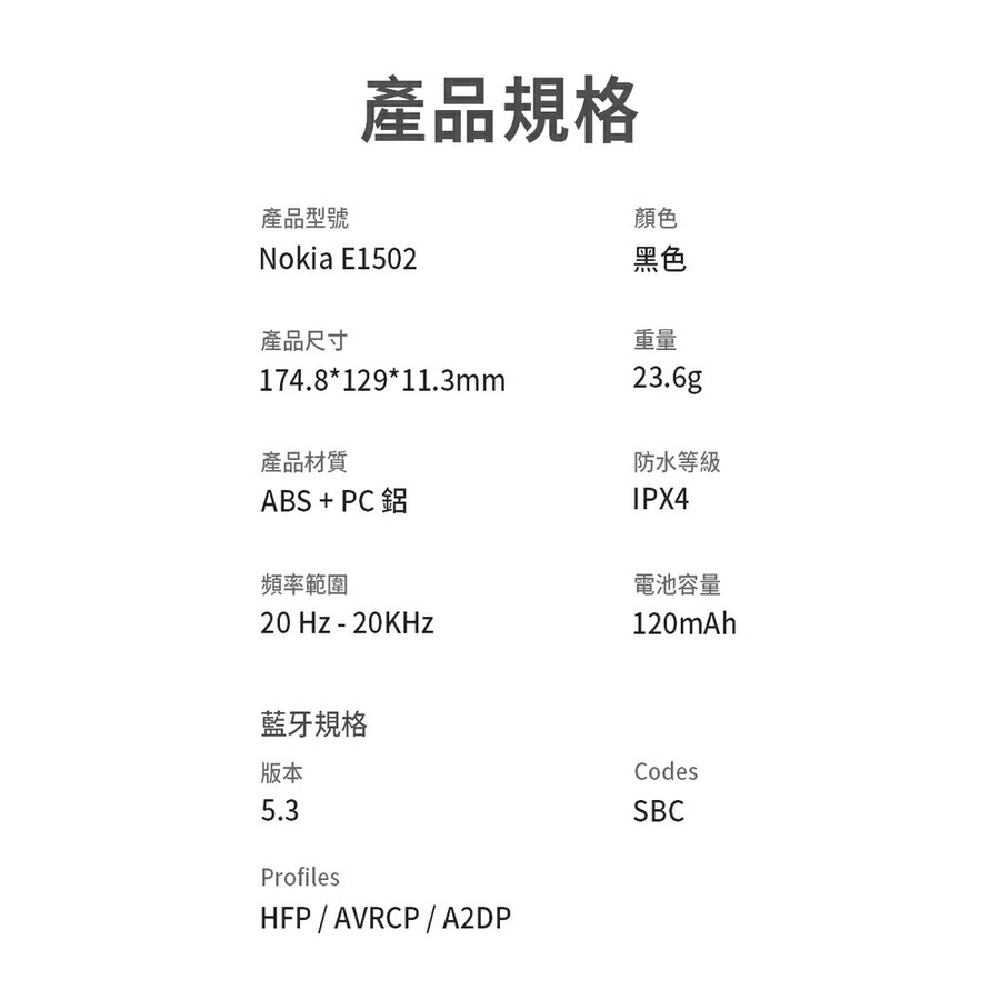 NOKIA E1502 無線頸掛藍芽耳機 頸掛耳機 運動耳機 運動藍芽耳機 頸掛藍芽耳機 藍芽耳機 | 鯊很大旗艦館 | 樂天市場Rakuten