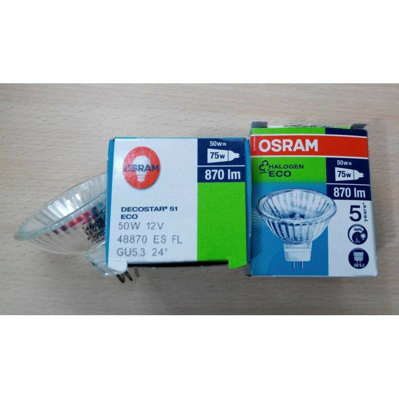 OSRAM 歐司朗 MR16 48870 ES IRC10°,24°,36°,60° 12V 50W GU5.3鹵素杯燈 | 照明萬歲 ...
